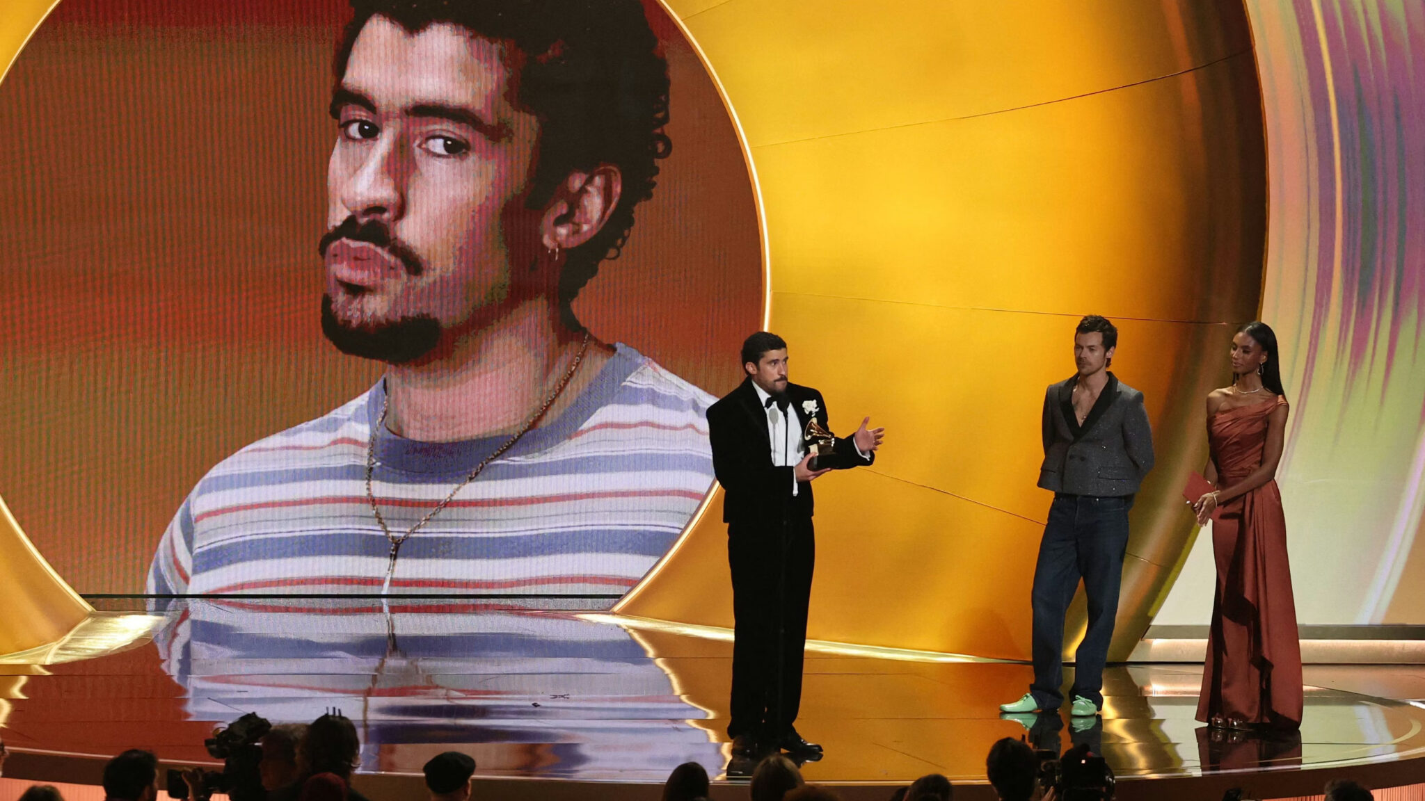 Bad Bunny clinches top Grammy in historic win for Spanish-language ...